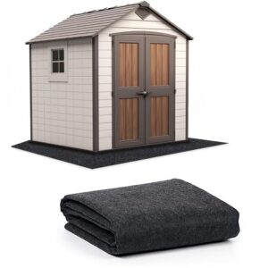 6 x 4 ft outdoor storage shed mat, waterproof storage shed flooring mat, anti-slip patio furniture floor scratch prevention mat, dustproof outdoor carport mat (6 x 4 ft)……