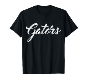 gators school sports fan team spirit mascot heart gift t-shirt