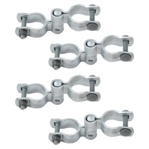 vivida 1-5/8" chain link gate hinge kit, include female & male gate hinges, chain link fence hardware, galvanized steel, 4 set