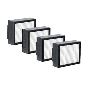 filters replacement fit for irobot roomba e i & j series i7 i7+/plus i3 i3+ i4 i6 i6+ i8 i8+ e5 e6 e7 vacuum cleaner（4 pack）