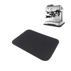 appliance sliding mat for kitchen small appliances, coffee maker mat mover for countertops, suitable for kitchenaid espresso, air fryer, etc (black)