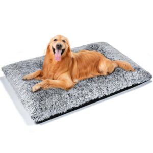 mingt dog bed, washable dog bed for large dogs kennel pad, anti-slip pet sleeping for medium small dogs indoor & outdoor use (xl(43 x 29 in))