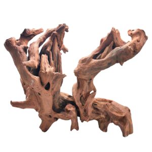 jorewood natural large coral driftwood for aquarium decor fish tank decorations reptile decor, assorted driftwood branch 13 to 16 inch pack of 1