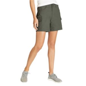 eddie bauer ladies upf 50+ sun protection summer trail short | green,12