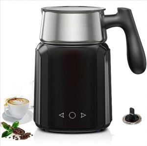 milk frother, multi function intelligent milk frother 13.5oz/400ml digital screen smart touch control milk cafe warmer detachable jug dishwasher safe, for latte cappuccino hot chocolate (l9)