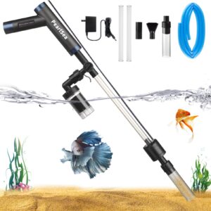 pearlsea electric aquarium gravel cleaner: 6 in 1 electric fish tank vacuum gravel cleaner for automatic water changer wash sand water filter water circulation remove dirt adjustable water flow