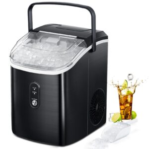 xbeauty nugget ice maker countertop up to 35lbs of ice a day with self-cleaning,stainless steel,removable ice basket&scoop