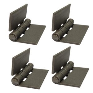 2" heavy duty weldable hinges - steel butt hinge design for heavy gates & doors - long lasting - corrosion & rust resistant, lot of 4 hinges