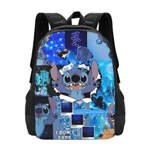 cute stitch backpacks cartoon daypack unisex laptop bag for man women college office picnic travel