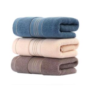 zuorery 3 pack hand towels for bathroom, cotton face towels, super soft highly absorbent decorative hand towel set for gym, shower, hotel, spa 13x30 inch