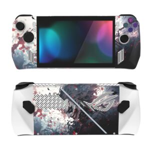 playvital 2 set protective skin decal for rog ally, custom stickers vinyl wraps for rog ally handheld gaming console - killing clown