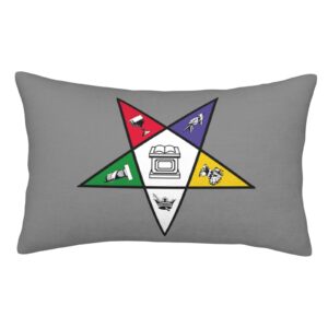 refyld oes eastern star throw pillow case 14x20 16x24 20x30 inch pillow covers for bed sofa car office pillow case