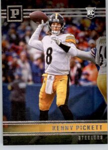 2022 panini chronicles panini #1 kenny pickett pittsburgh steelers rc rookie card official nfl football card in raw (nm or better) condition