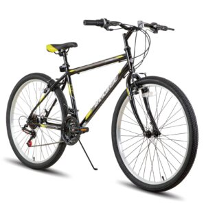 hh hiland 24 26 inch mountain bike for men women, 21 speeds high-carbon steel frame, sport cycling mtb bicycle for adult