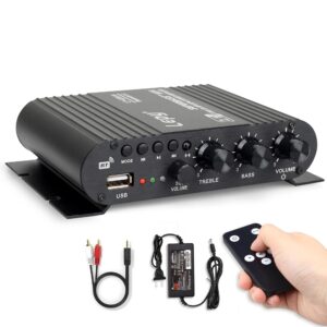 lp-838 2.1 bluetooth amplifier 38w+38w+50w power output with remote control function, 2.1 channels bluetooth amplifier supports bluetooth/usb/rca input(with 12v/5a dc power supply)