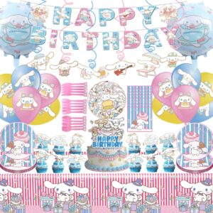 grehge oroll birthday decorations for 20 guests,cinnamoroll party supplies included