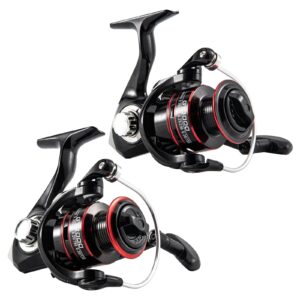 goture 2pcs spinning fishing reel, saltwater freshwater spinning reel, size 2000, 3000, 4000, right/left handle position, ultra smooth lightweight fishing gear