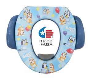 bluey soft potty seat - potty training toilet seat, soft cushion, baby potty training, safe, easy to clean