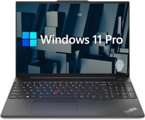 lenovo thinkpad e16 business laptop, 16" wuxga display, amd ryzen 7 7730u (beat intel 13th i5-1335u), 16gb ram, 1tb pcie ssd, webcam, hdmi, rj-45, fingerprint reader, wi-fi 6, windows 11 pro, black