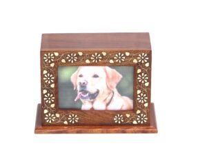 wooden photo urns for pet ashes | wood cremation urns | decorative urns | funeral urns | handmade urn for cat and dog | keepsake urns