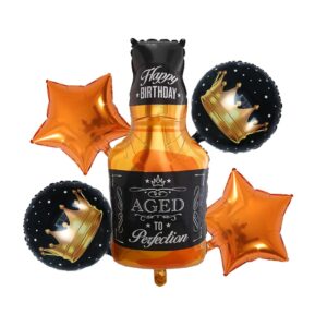 whiskey bottle balloons set whiskey bottle mylar foil balloon for bar festival birthday party decoration supplies