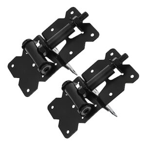 2pcs fence hinge heavy duty leash gate hinges for wooden fences heavy duty stainless steel hinges door hinges barn hinges metal hinges self closing gate hinges hinges bolt