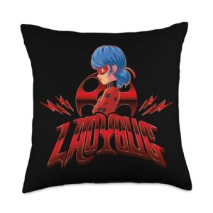 miraculous ladybug glam rock lb throw pillow