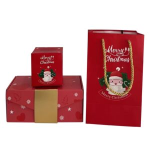 merry christmas surprise gift boxes, 2023 pop-up explosion boxes for money and birthdays, folding bouncing boxes for christmas (10pcs)