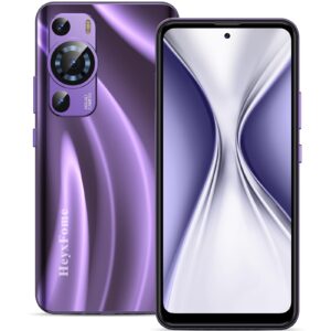 heyxfome x2 2025 6.5” hd+ screen gsm unlocked cell phone 4g mobile phones 4000mah android 12 smart phone 16mp ram 3gb smartphone face id dual sim (only for t-mobile usa market) (purple)