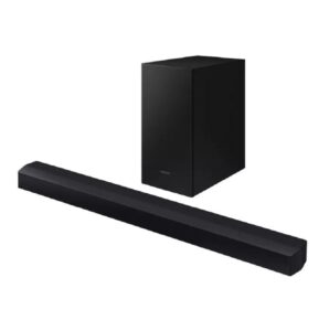 samsung 2.1ch 210w soundbar with wireless subwoofer - black hw-c43m