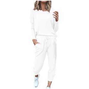 my orders placed recently by me my account 2023 sweatsuits for women set 2 piece outfits crewneck long sleeve tops long pants plus size tracksuit with pockets