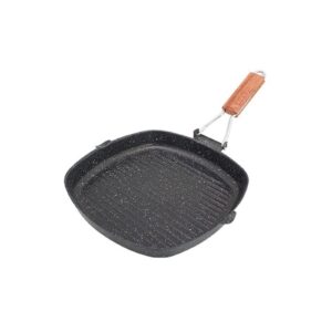 spicly non stick frying pans frying pan non-stick folding pot phickened square grill plate kitchen tools picnic grill household