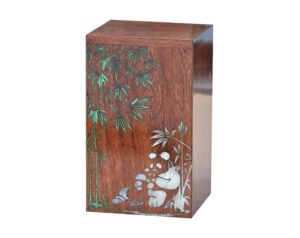 green and white resin urn wooden urn box lichtenberg figure cremation urn for human ashes adult large funeral urn ashes urn for ashes pet urn fractal burning urn memorial urn (large up to 250 lb)