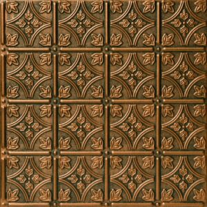 a la maison ceilings r125 emma's flowers foam glue-up ceiling tile (21.6 sq. ft./case), pack of 8, antique bronze