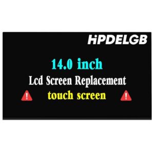 hpdelgb 14.0" screen replacement for dell latitude 14 3420 lcd digitizer display panel 40 pins 60hz fhd 1920x1080 touch screen