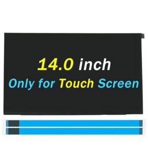 pehdpvs 14" new lcd screen replacement n140hcn-g53 b140hak03.1 lp140wfb-sph1 for dell latitude 14 3420 5400 5401 5410 5411 5420 60hz 40 pins 1920x1080 lcd led laptop panel(only for touch screen)