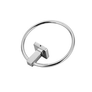 tamuni bath towel rings， stainless steel towel ring hanger kitchen round towel bar hand towel holder bathroom wall mounted circle rack bath accessories