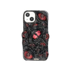 techypop- cat eye in the dark handmade phone case (compatible with iphone 15 pro)