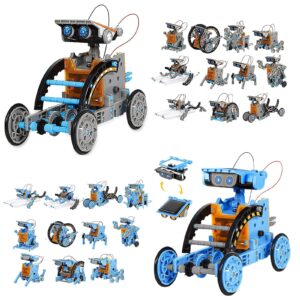 bundle - 2 items: sillbird stem 12-in-1 education solar robot toys -190 pieces diy building science experiment kit for kids aged 8-10 and older