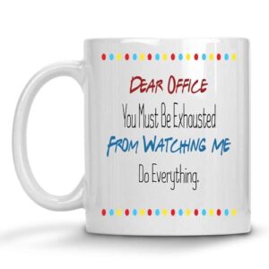 sarcasm gift for secretary clerks, an ideal housewarming present for women humor, sarcastic quote on 11 oz white ceramic coffee mug