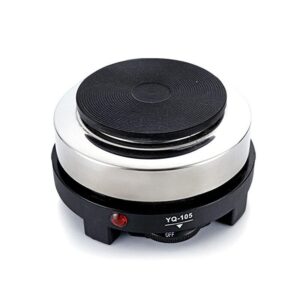 portable 500w electric mini stove, multifunctional home heater, round hot plate, for ceramic glass kettle single cooktop, kitchen appliance milk water coffee heating