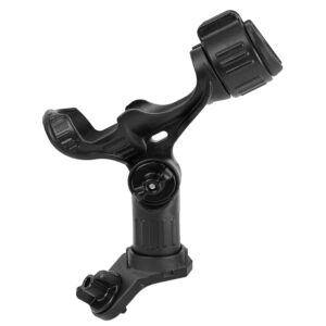 yakattack omega rod holder with turnkey track adapter - 45° aluminum boat mount