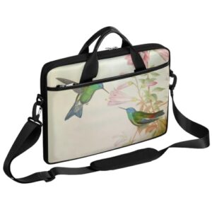 animals birds laptop computer bag waterproof shoulder messenger bag 13-15 inch durable laptop tote bag with shoulder strap handle lightweight crossbody briefcase