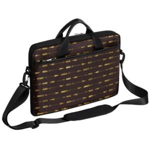 ethnic arrows laptop computer bag waterproof shoulder messenger bag 13-15 inch durable laptop tote bag with shoulder strap handle lightweight crossbody briefcase