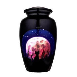 displayex india hand artwork dog cat pet memorial urn - pet urns for dogs cat ashes, urn for ashes keepsake, decorative urns for human ashes child, burial urns for cremated remains, ashes holder