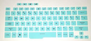 bingobuy us layout keyboard protector cover skin compatible with asus rog zephyrus g14 ga401 ga401iv ga401ih ga401qm ga401iu with bingobuy card case (tiffany blue)