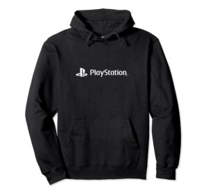 playstation classic white gaming logo, start gaming today pullover hoodie