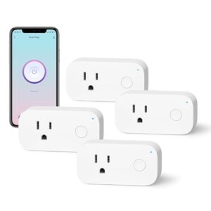 bn-link bluetooth smart plug, smart outlet work with bluetooth directly, remote control by app, no hub required, 4 pack