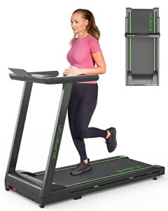 superun folding treadmills for home, 3hp treadmill with led for walking & running, portable treadmill with bluetooth connectivity app