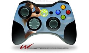 wraptorskinz decal style skin compatible with xbox 360 wireless controller - kayla delancey white bikini 29 (controller not included)